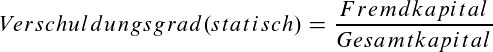 Kapitalstrukturkennzahlen Definition | finanzen.net Wirtschaftslexikon